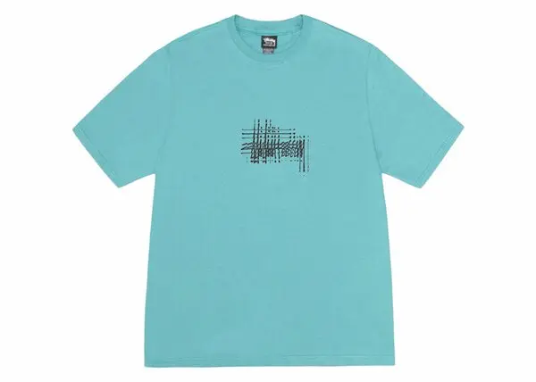 StÜssy Refracted Tee Shirt - Ocean