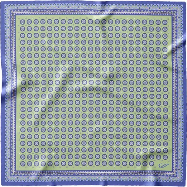 ELIZABETTA Toscanahand Rolled Silk Neckerchief For - Pistachio