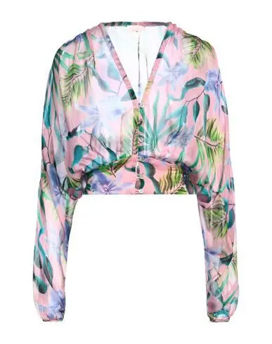 LIU •JO Floral-print Voile Crop Top