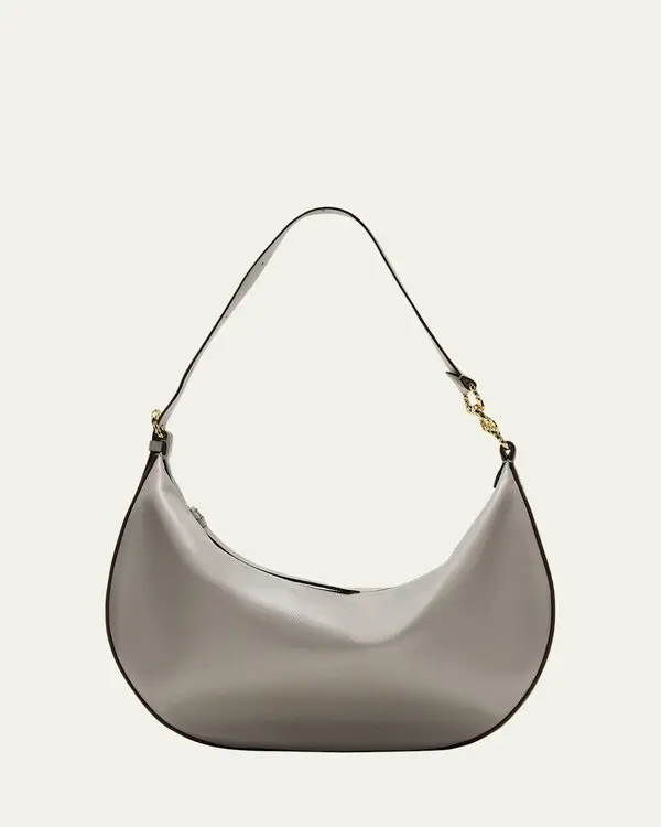 Ulla Johnson Twyla Large Calf Leather Hobo Bag - Dove