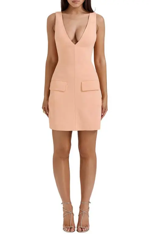 House Of Cb Olympia Mini Dress - Peach Nectar