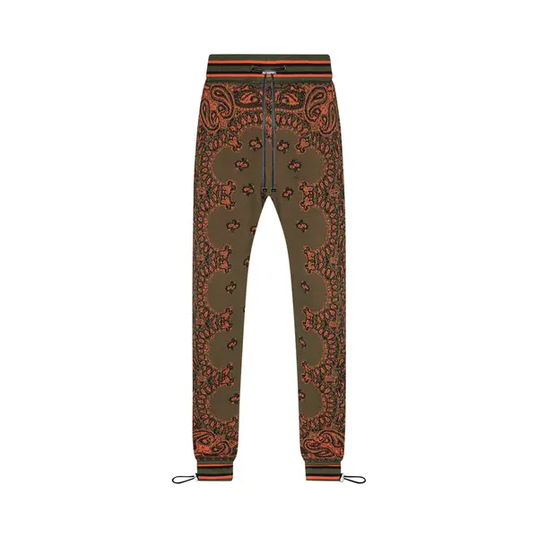 Amiri Bandana Basketball Sweatpants - Green
