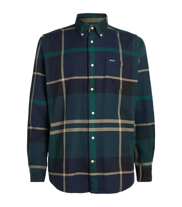 Barbour Cotton Tartan Dunoon Shirt In Green 30% Off Editorialist