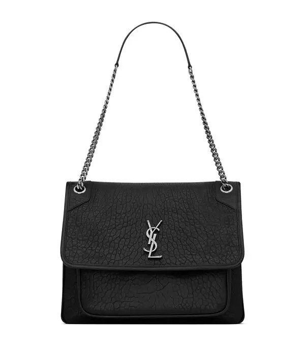 Saint Laurent Leather Niki Bag - Black