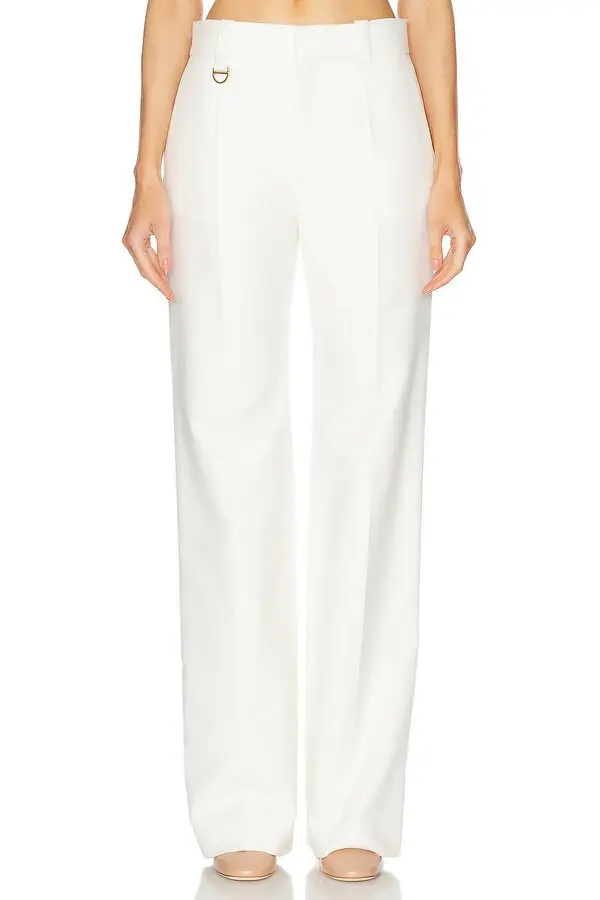 Chloé Cotton Straight Trousers