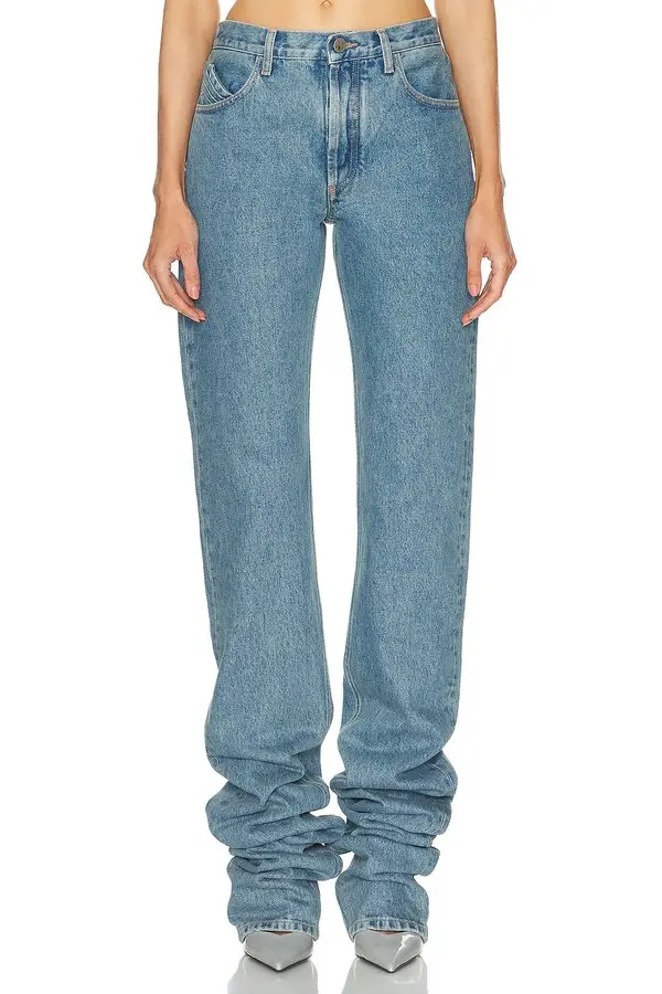 Attico Long Straight Leg Jeans