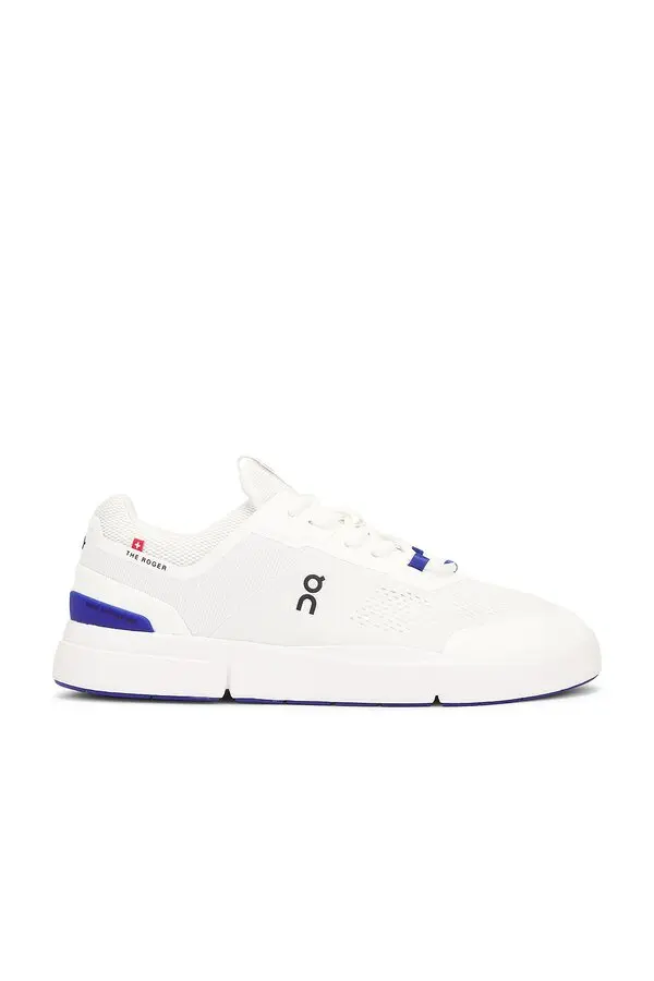On The Roger Spin Sneakers - White & Indigo
