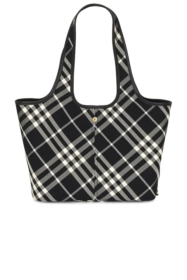 Burberry Small Ew Tote Bag - Black & Calico