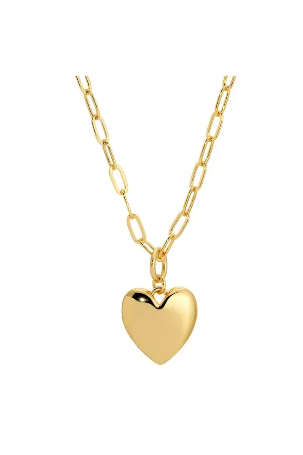 LEEADA Lizzie Heart Charm Necklace - Gold