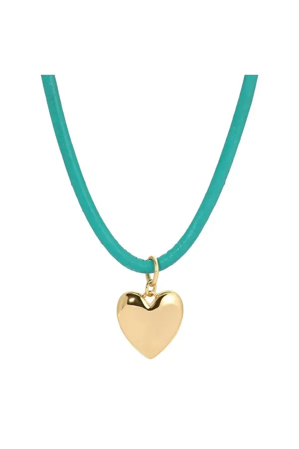 LEEADA Casey Heart Necklace - Pink