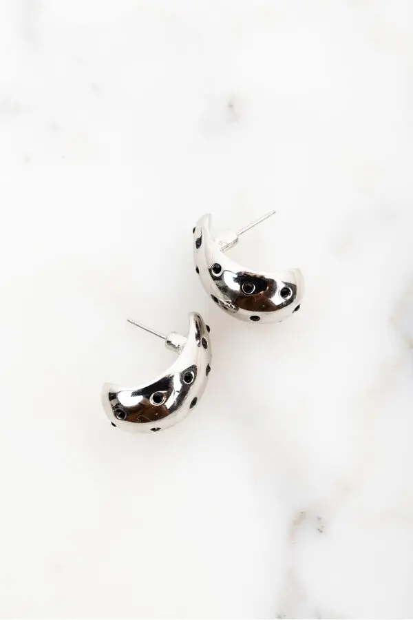 ELIZABETH COLE Delphi Hoop Earrings
