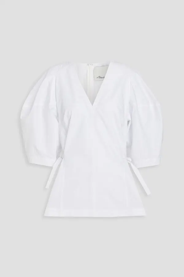 3.1 Phillip Lim Cotton-blend Poplin Top