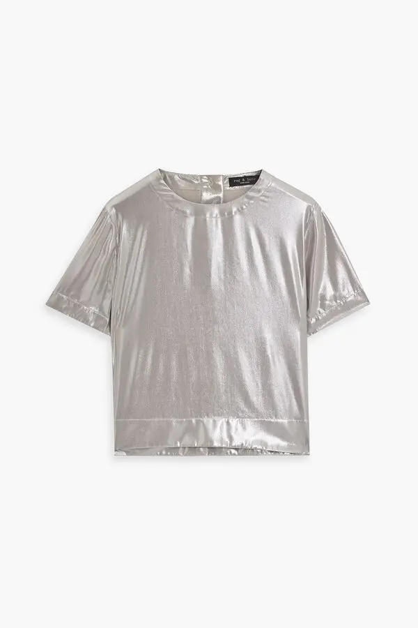 Rag & Bone Gia Lamé T-shirt