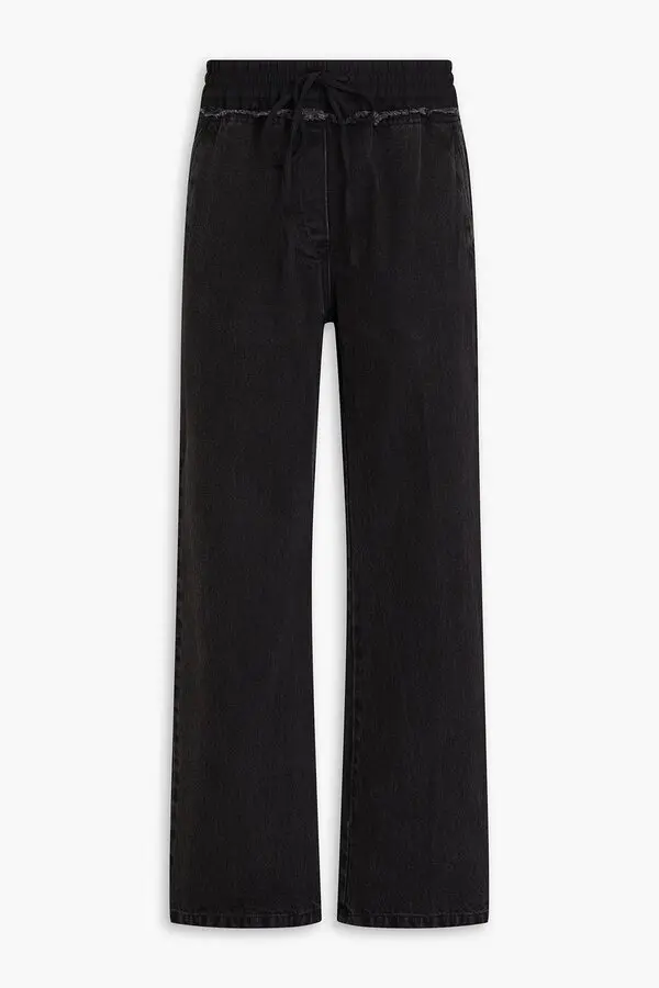 3.1 Phillip Lim Frayed High-rise Straight-leg Jeans