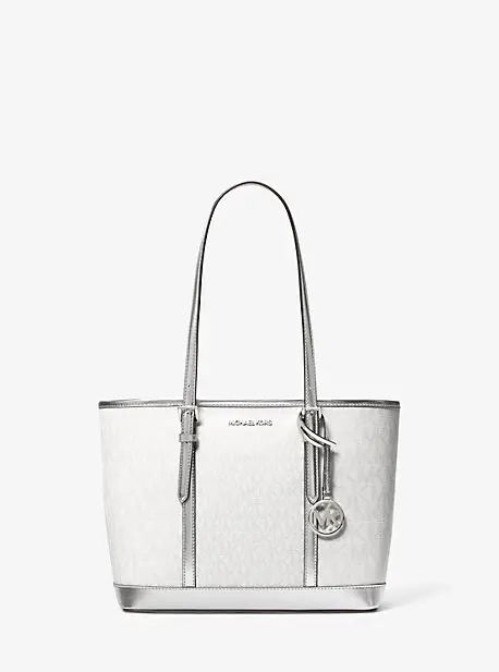 Michael Kors Jet Set Travel Small Top-zip Tote Bag - Silver