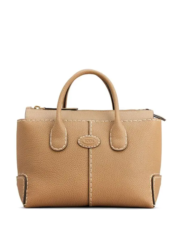 TOD'S Di Leather Tote - Neutrals
