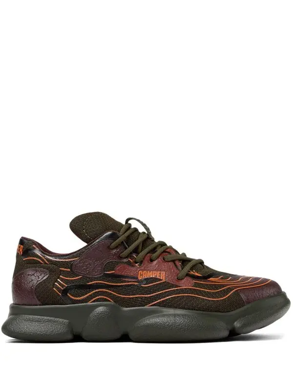 Camper Karst Panelled Sneakers In Brown - 50% Off | Editorialist