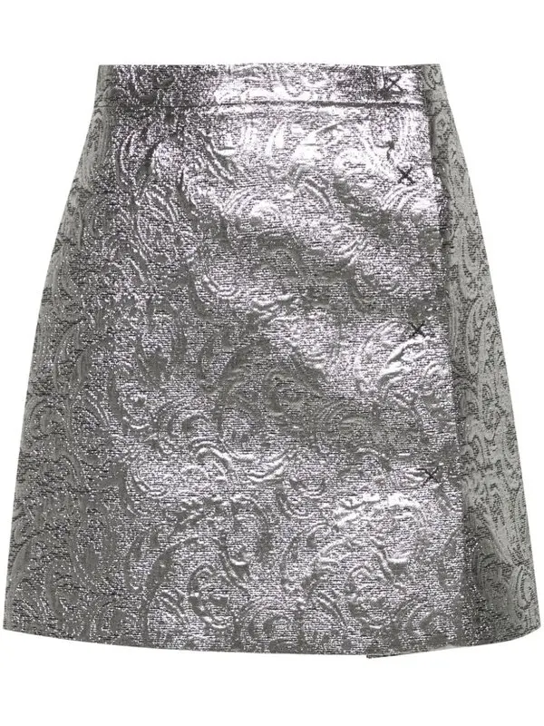 MSGM Jacquard Mini Wrap Skirt