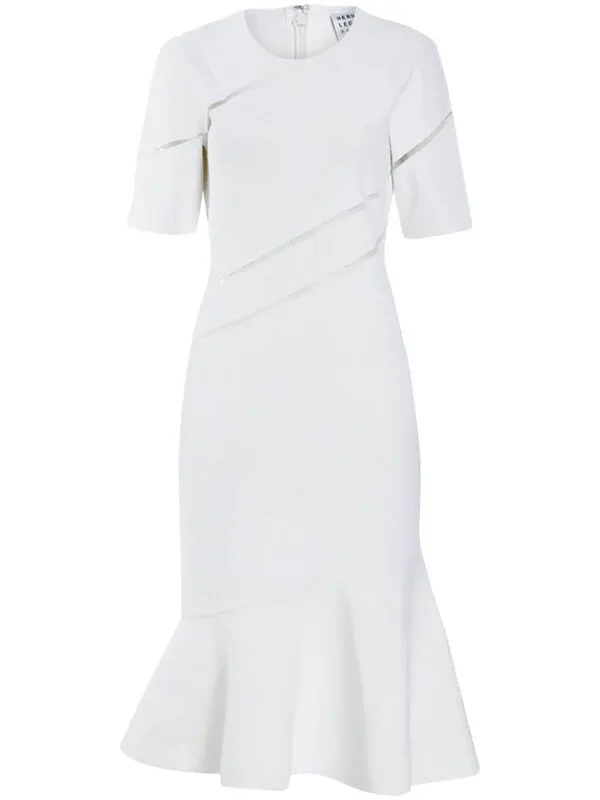 Herve Leger The Beth Dress - White