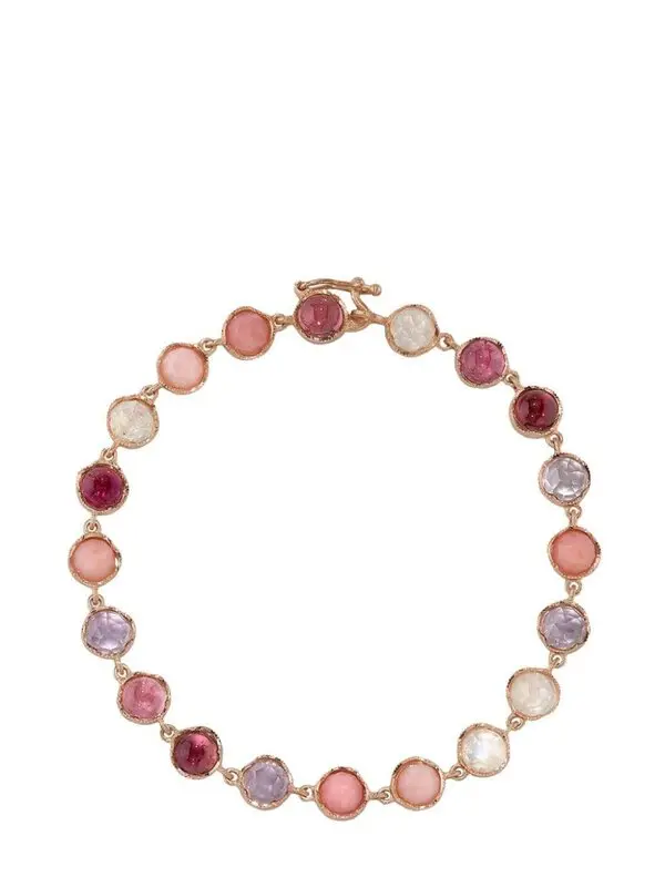 Irene Neuwirth 18kt Rose Gold Gemstone Bracelet - Pink