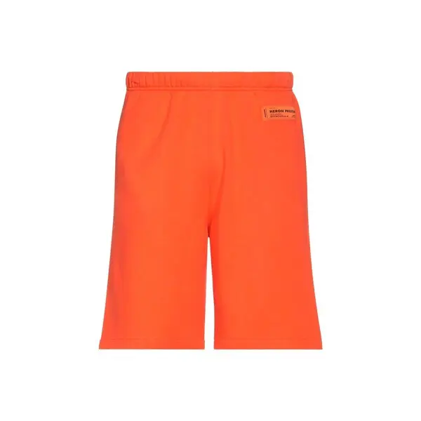 Heron Preston Cotton Shorts - Orange