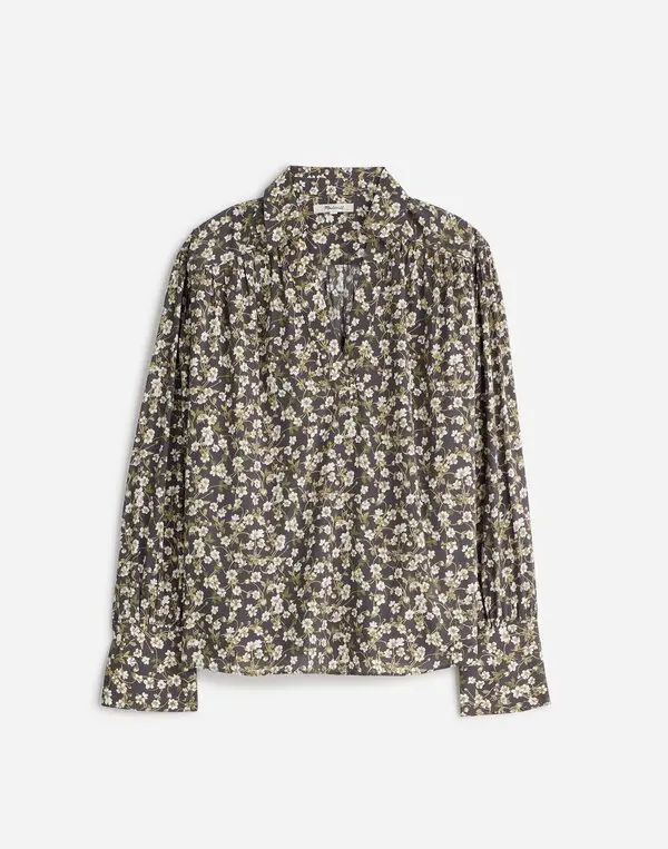 Madewell Floral Popover Shirt