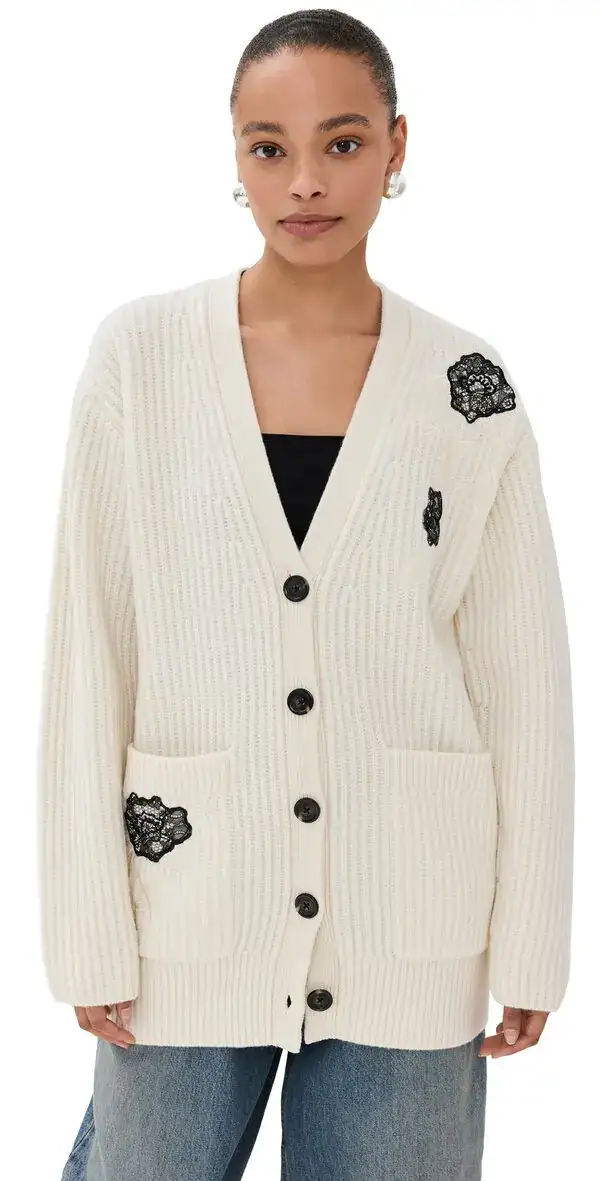 MARC JACOBS カーディガン Marc Jacobsのグレー Preppy Daisy アーガイル カーディガンがセール中