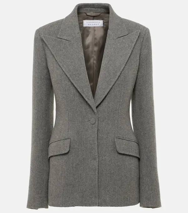 Gabriela Hearst Leiva Wool And Cashmere Blazer - Grey