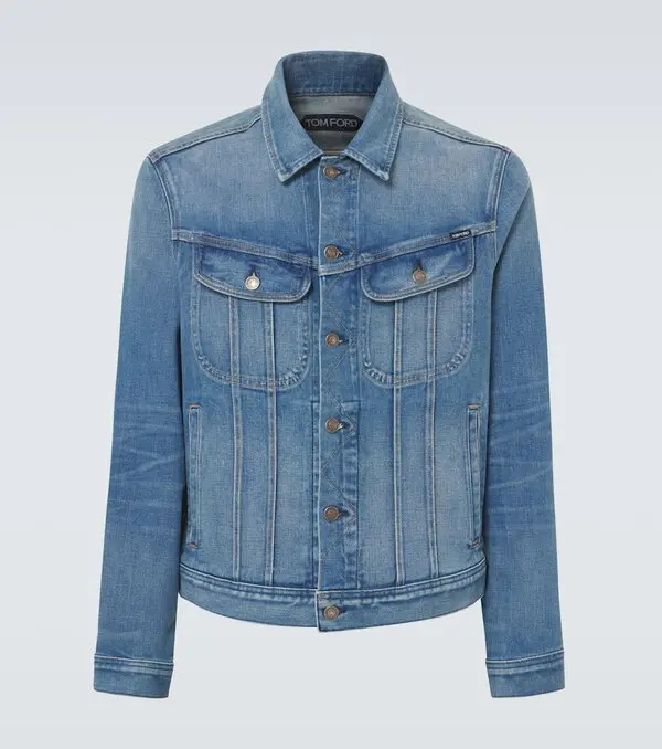 TOM FORD Denim Trucker Jacket - Blue