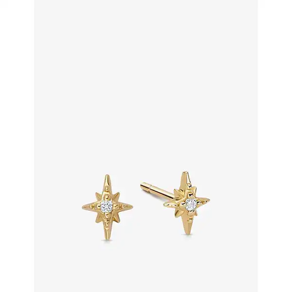 Astley Clarke Biography North Star Diamond Stud Earrings Solid