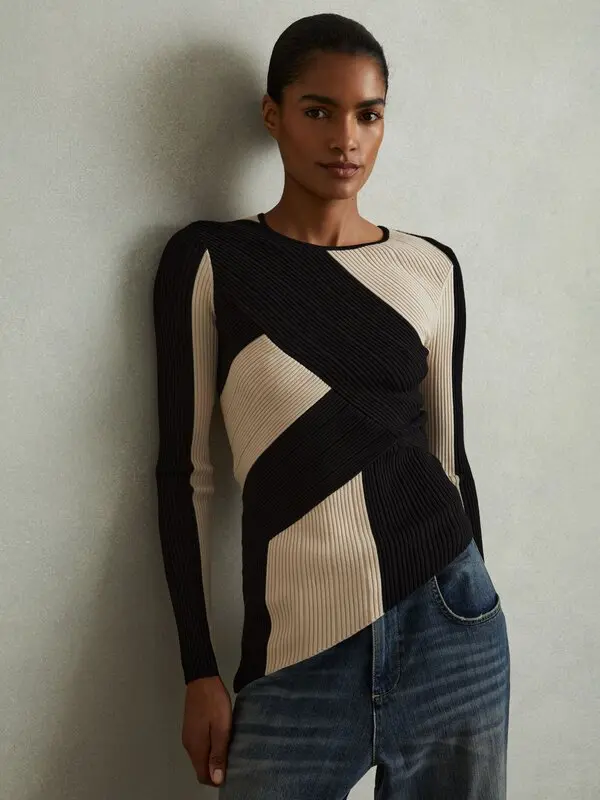 REISS Judy Knitted Top