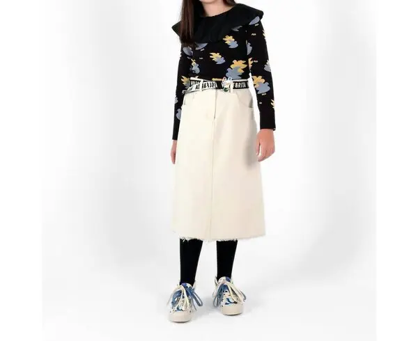 Buy WOLF & RITA Gracinda Skirt In Cru - Multi At 36% Off | Editorialist