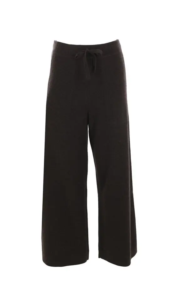 Le Kasha Cashmere Knit Trousers - Chocolat