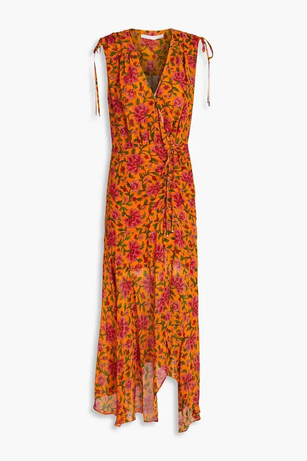 Veronica Beard Dovima Floral Silk-chiffon Maxi Dress