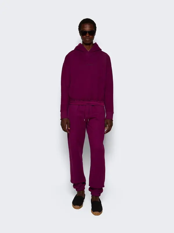 Saint Laurent Fleece Hoodie - Fuchsia
