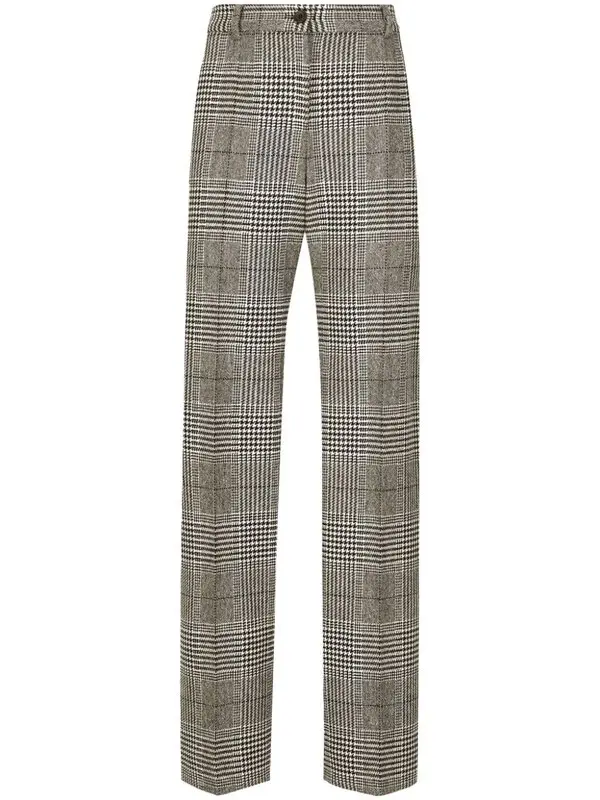 Dolce & Gabbana Tartan Check Trousers - Grey