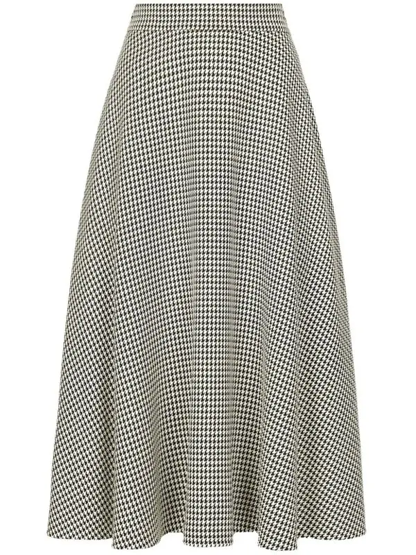 Dolce & Gabbana Tartan Check A-line Skirt - Grey