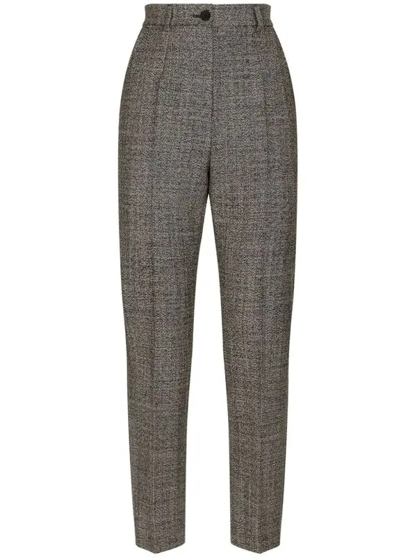 Dolce & Gabbana Virgin Wool Trousers - Grey