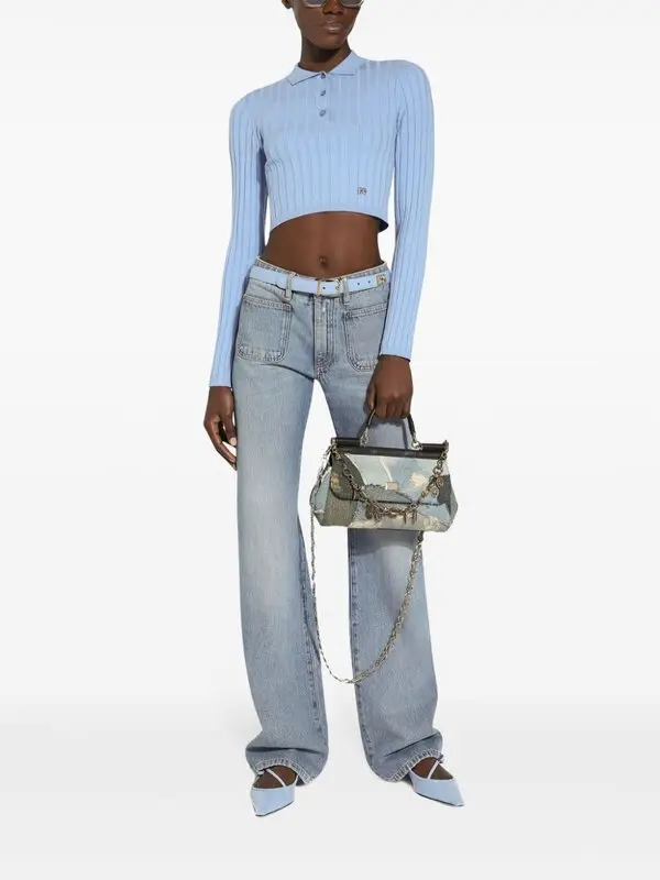 Dolce & Gabbana Patch Pockets Tapered-leg Jeans