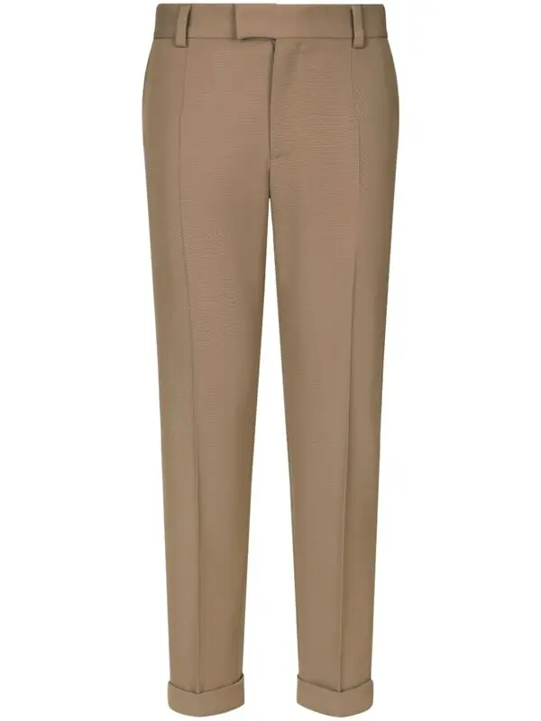 Dolce & Gabbana Pressed-crease Tapered Trousers