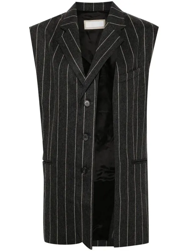 LITKOVSKA Striped Virgin Wool-blend Vest