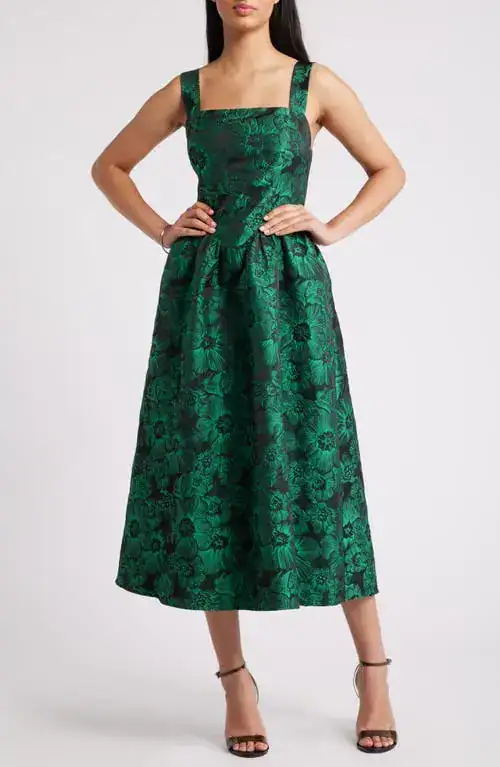 self portrait navy lace trim midi dress Navy Satin Polka Dot Midi Dress – self-portrait-US