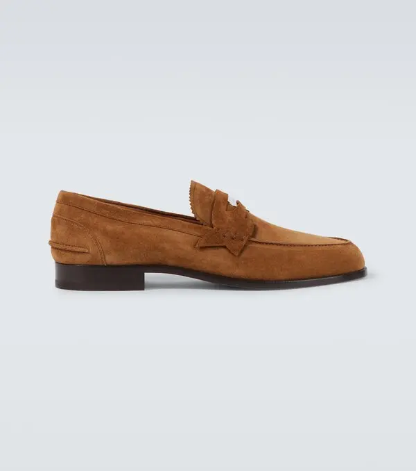 CHRISTIAN LOUBOUTIN Penny Loafers - Brown