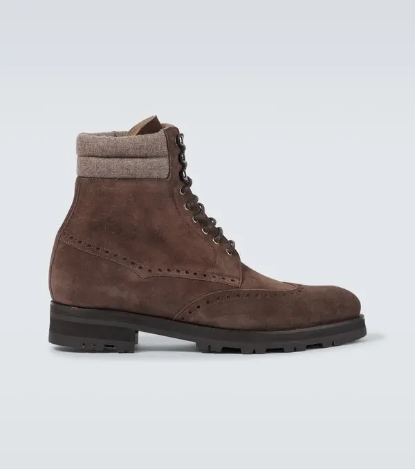 Manolo Blahnik Sapele Lace-up Boots - Brown
