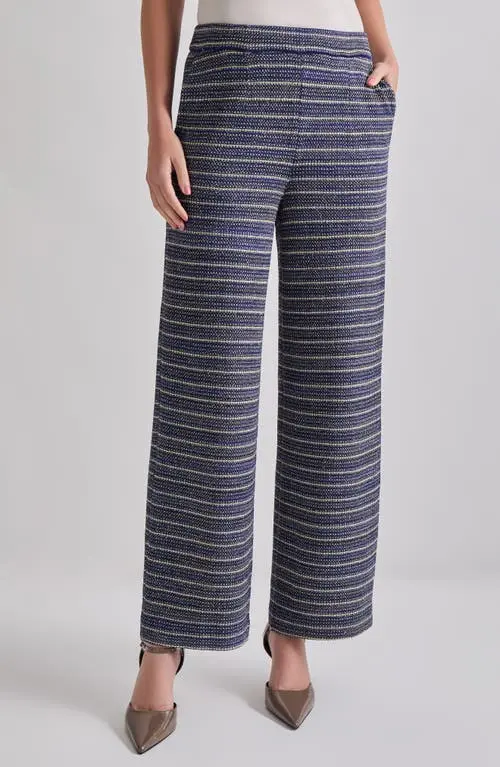 Misook Tweed Straight Leg Trousers
