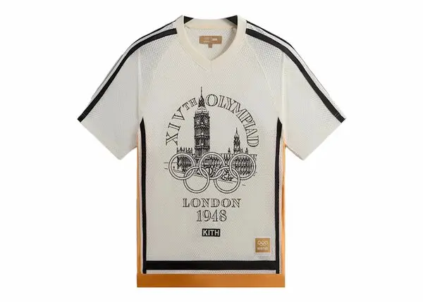 Kith Olympics Heritage Mesh Leon Jersey - Silk
