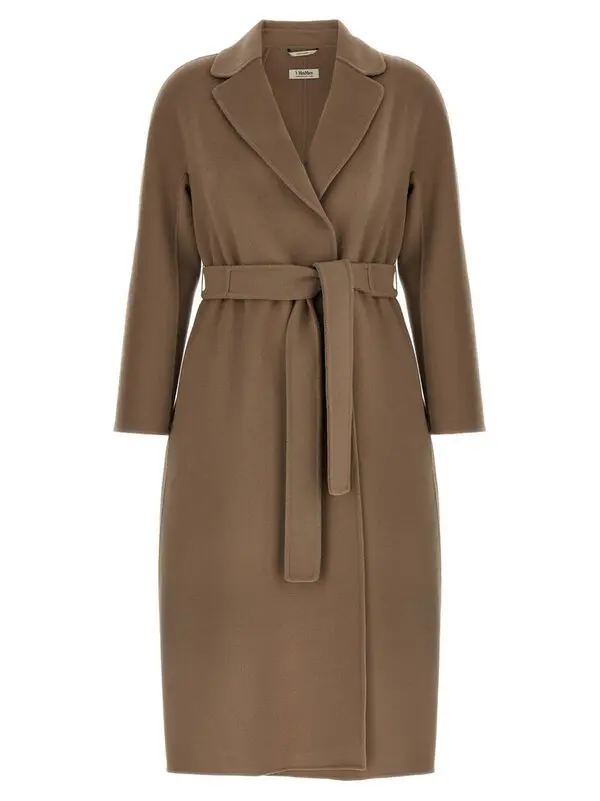 Max Mara Esturia' Midi Coat - Gray