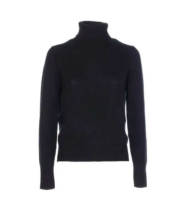 ALLUDE High Neck Long Sleeve Sweater