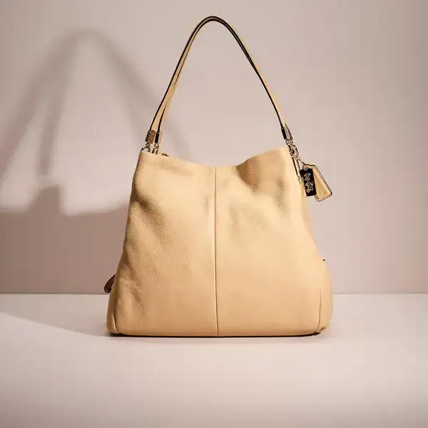 Coach Restored Madison Phoebe Small Shoulder Bag - Light Gold/tan ...