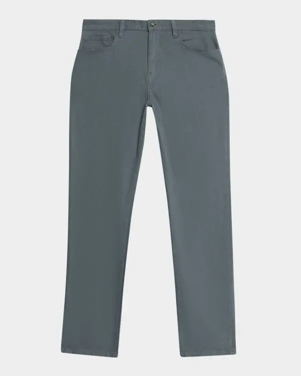 Vince Dylan Peached Cotton 5-pocket Pants - Harbor Blue